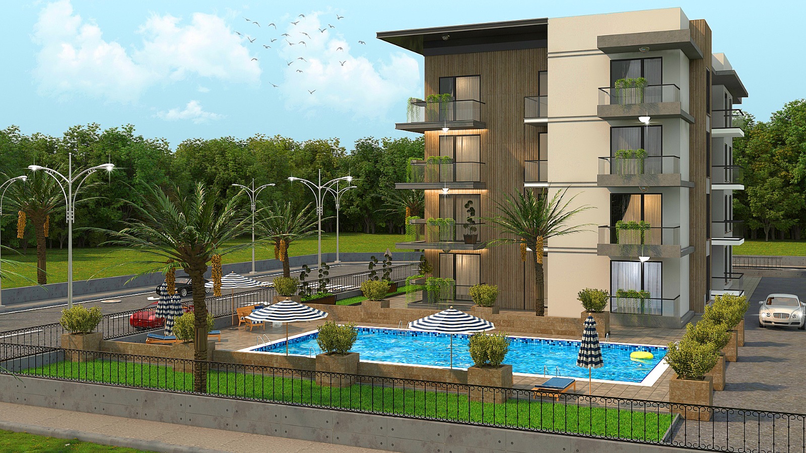 Modern 1+1 Flats in a New Complex with Amenities in Antalya